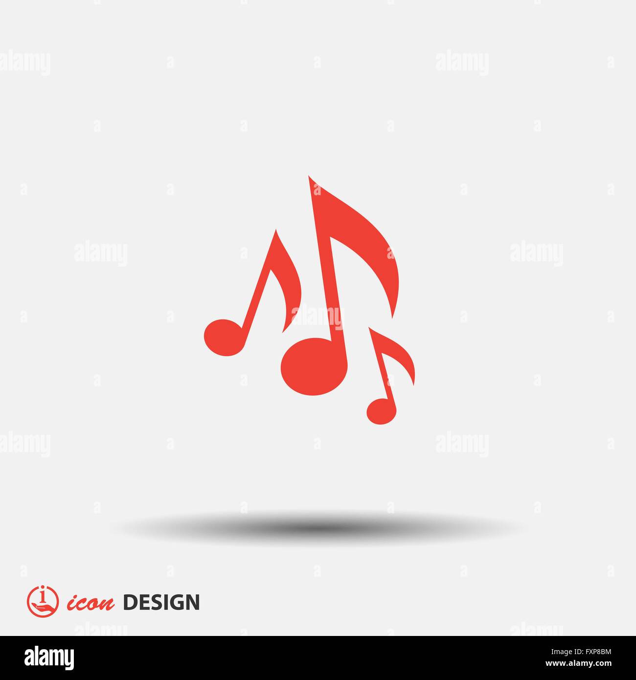 Le pictogramme de note de musique Image Vectorielle Stock - Alamy
