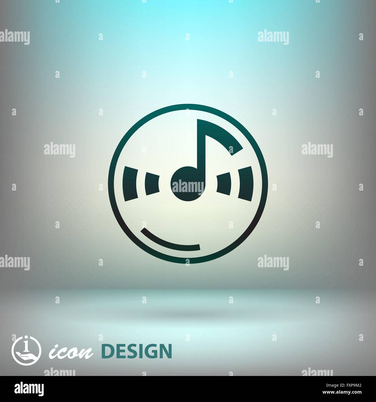 Le pictogramme de note de musique Image Vectorielle Stock - Alamy