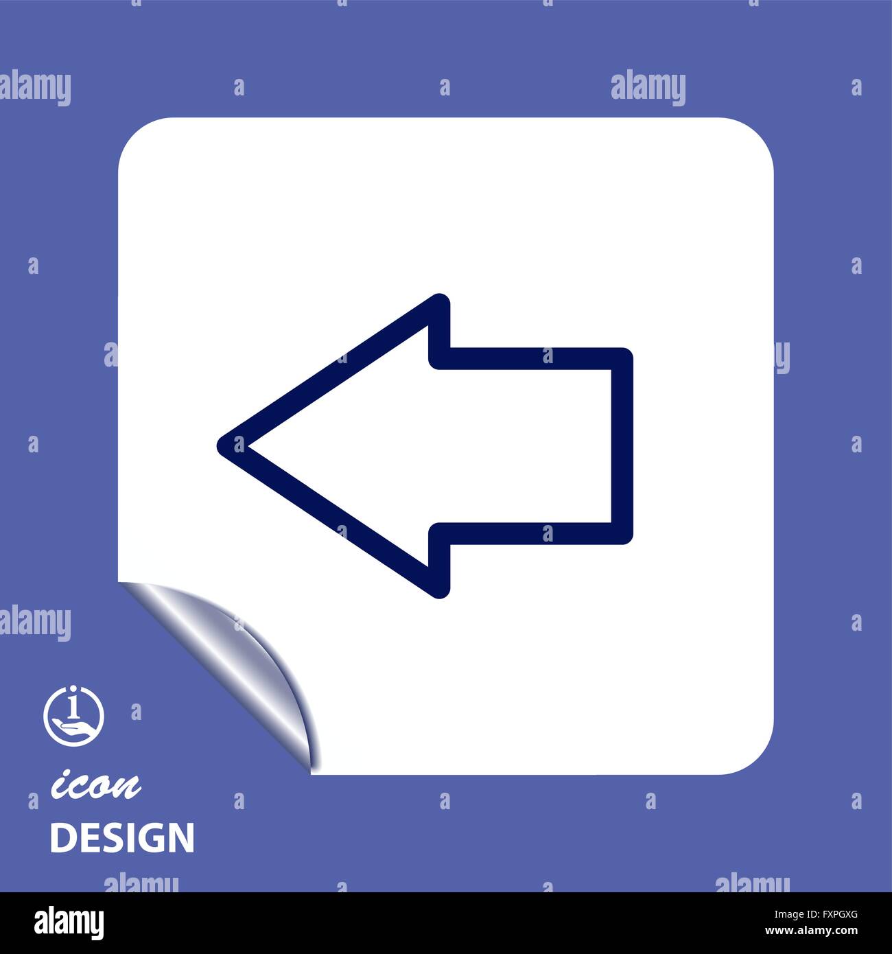 Le pictogramme de la flèche Image Vectorielle Stock - Alamy