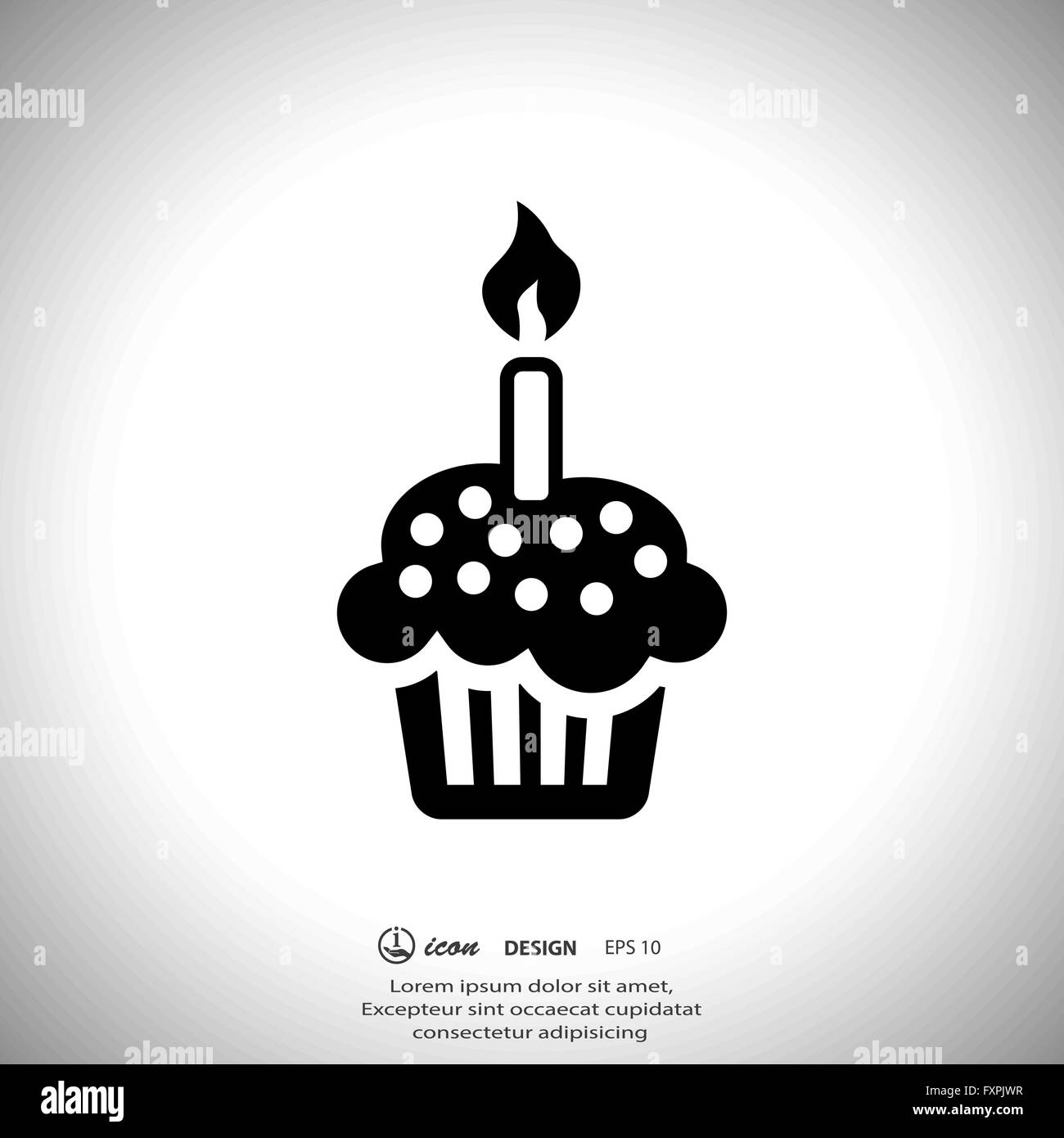 Le pictogramme de gâteau Image Vectorielle Stock - Alamy