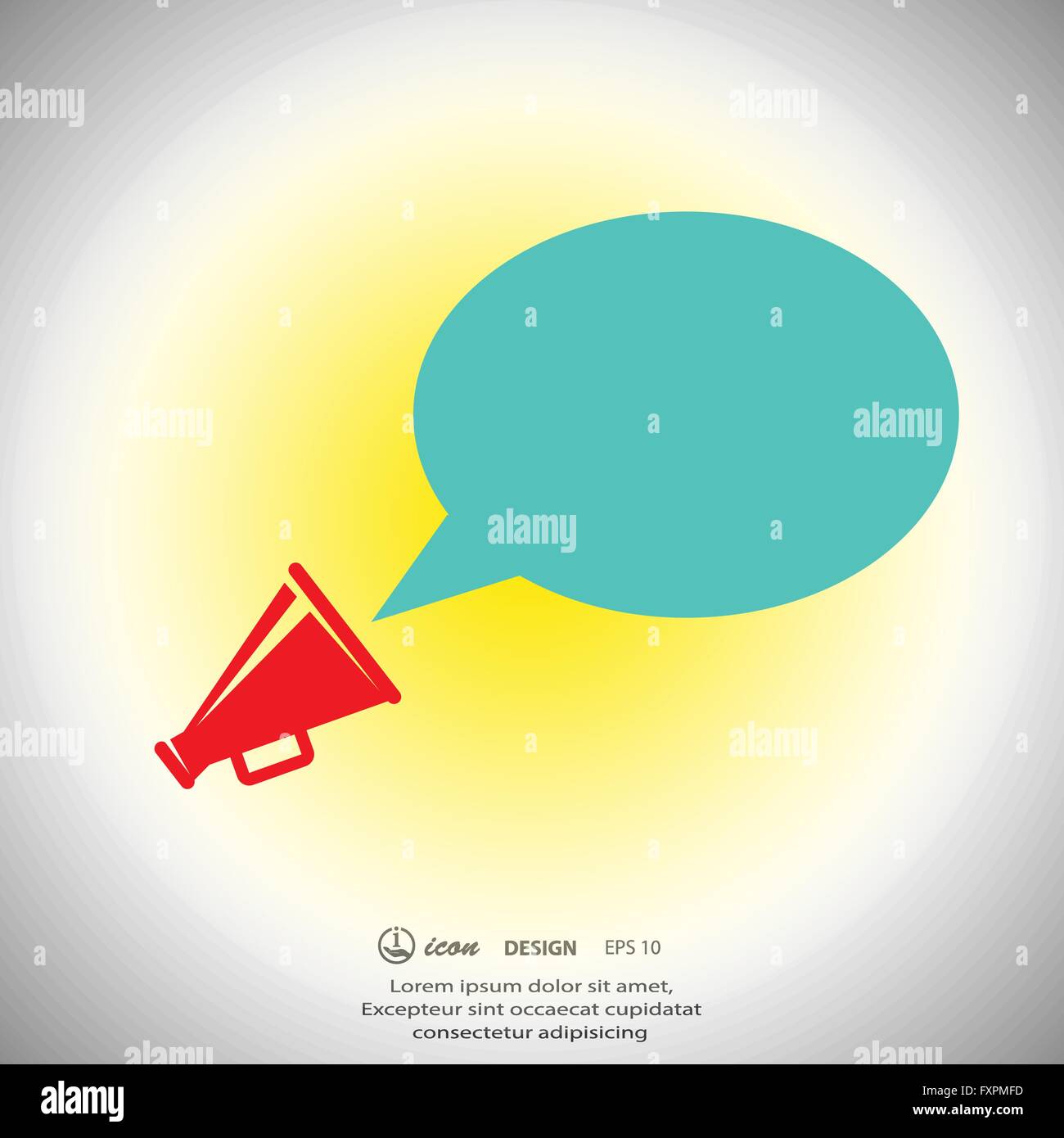 Le pictogramme de mégaphone Image Vectorielle Stock - Alamy