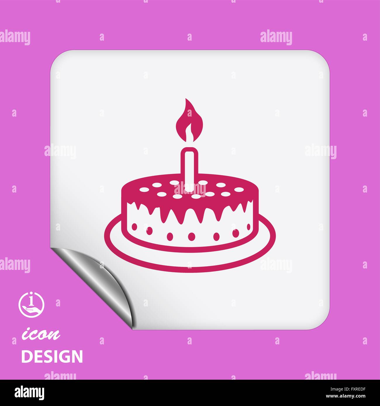 Le pictogramme de gâteau Image Vectorielle Stock - Alamy