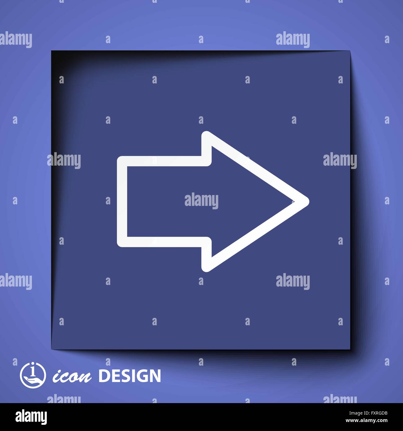 Le pictogramme de la flèche Image Vectorielle Stock - Alamy