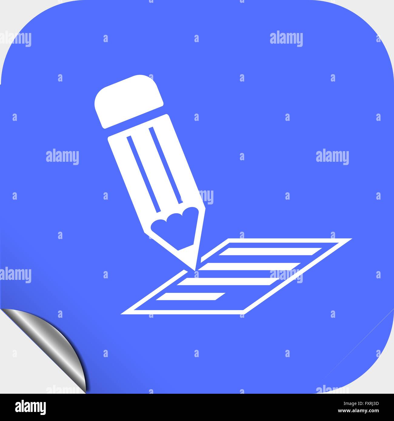 Le pictogramme de la note Image Vectorielle Stock - Alamy