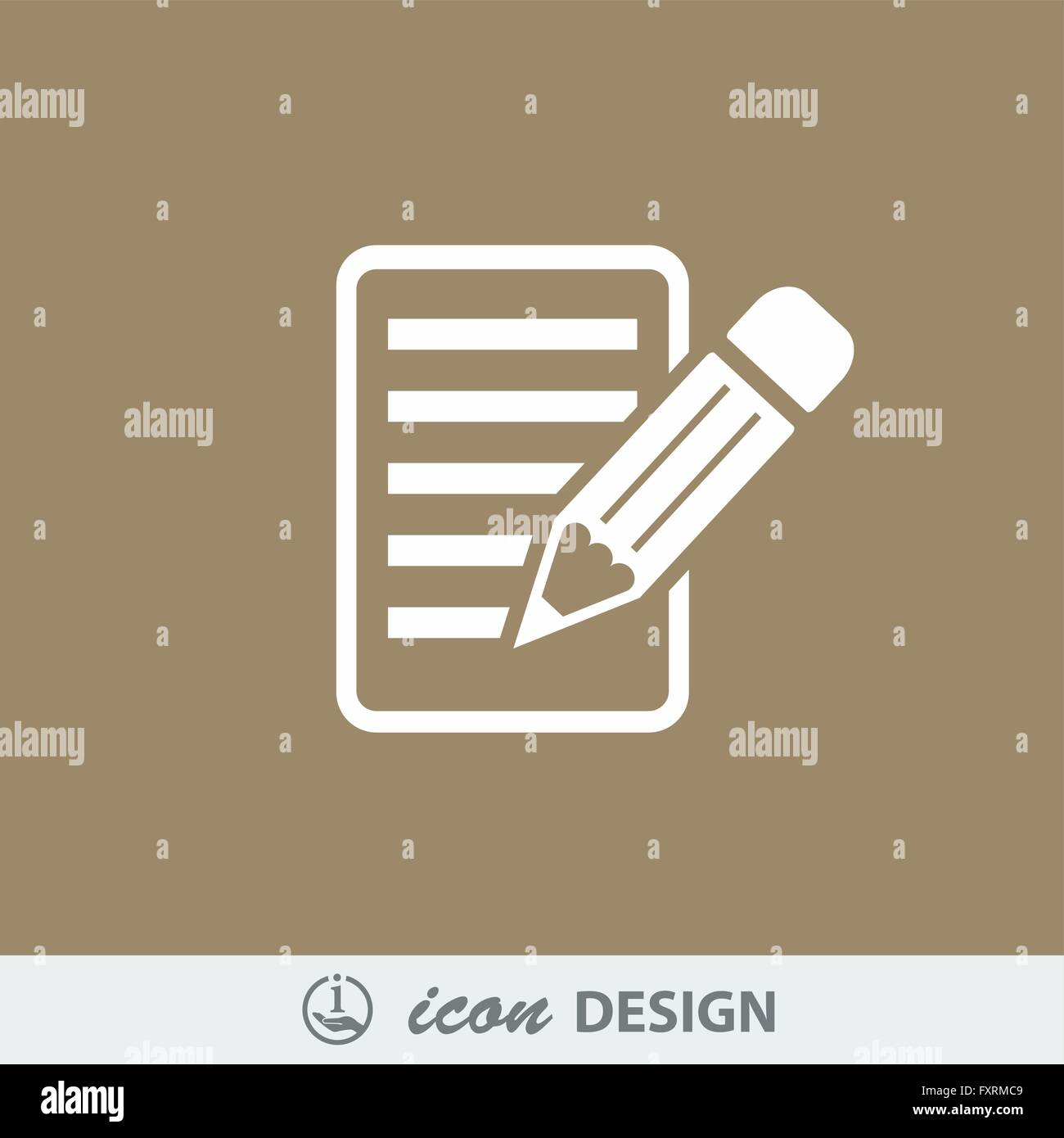 Le pictogramme de la note Image Vectorielle Stock - Alamy