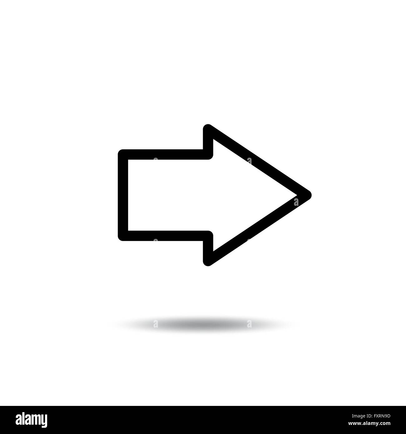 Le pictogramme de la flèche Image Vectorielle Stock - Alamy