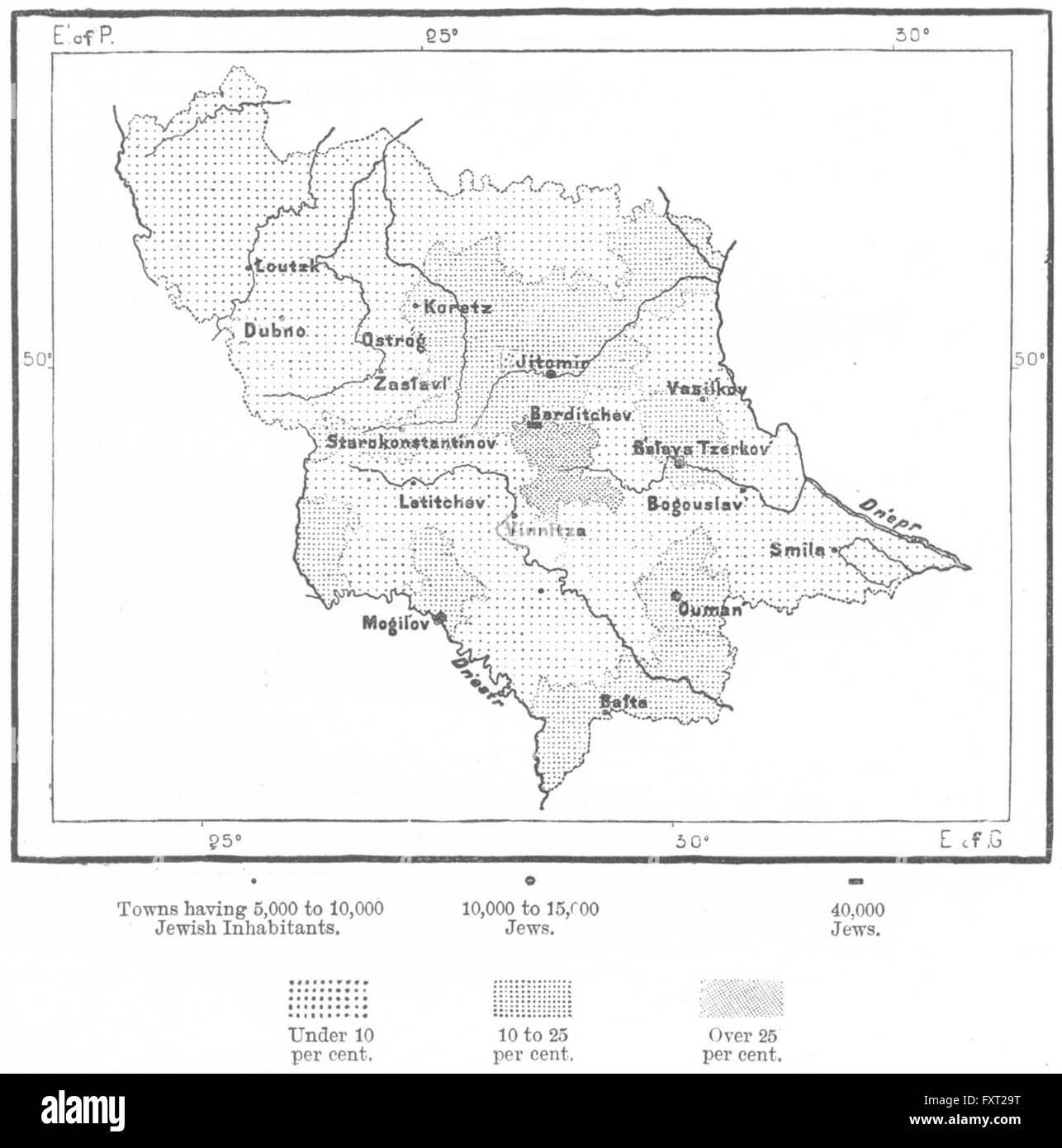 Carte de la podolie Banque d'images noir et blanc - Alamy