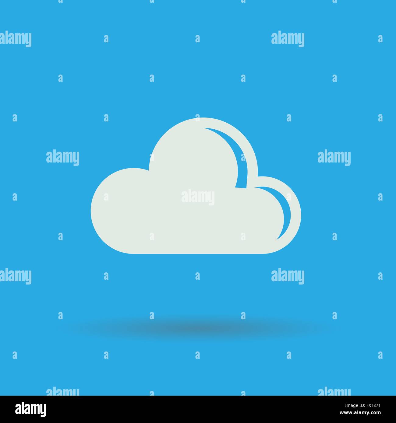 Le pictogramme du cloud. Concept de vecteur illustration pour la ...