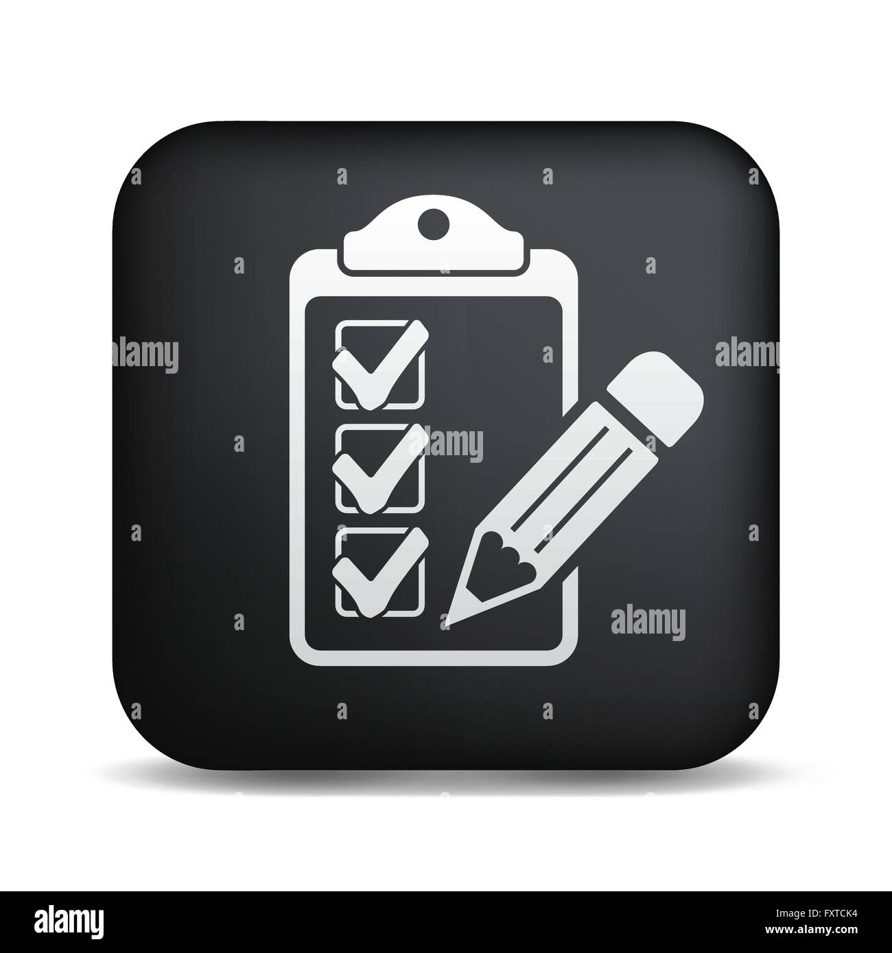 Le pictogramme de liste Image Vectorielle Stock - Alamy