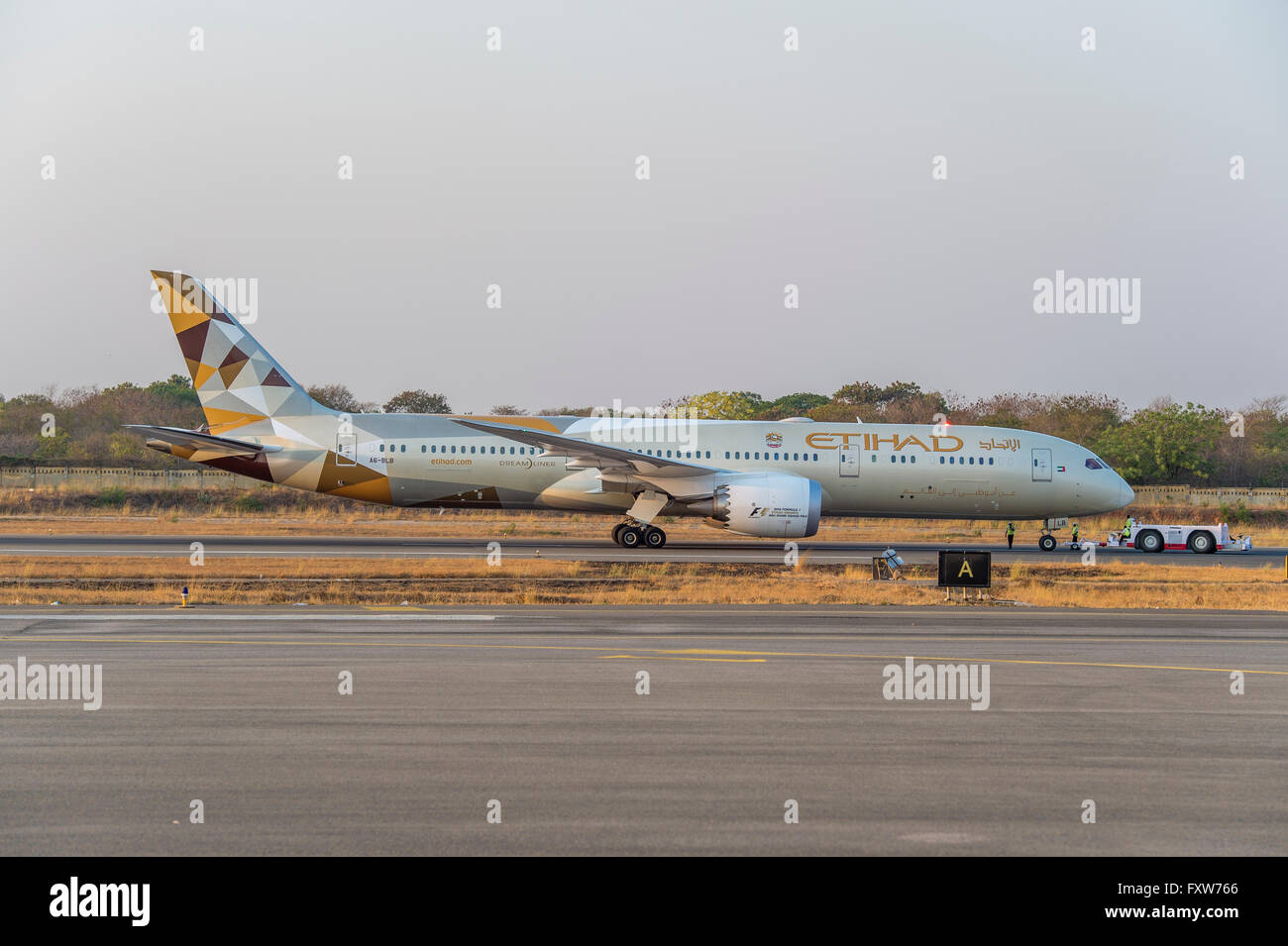 Etihad airlines boeing 787 dreamliner Banque de photographies et d ...