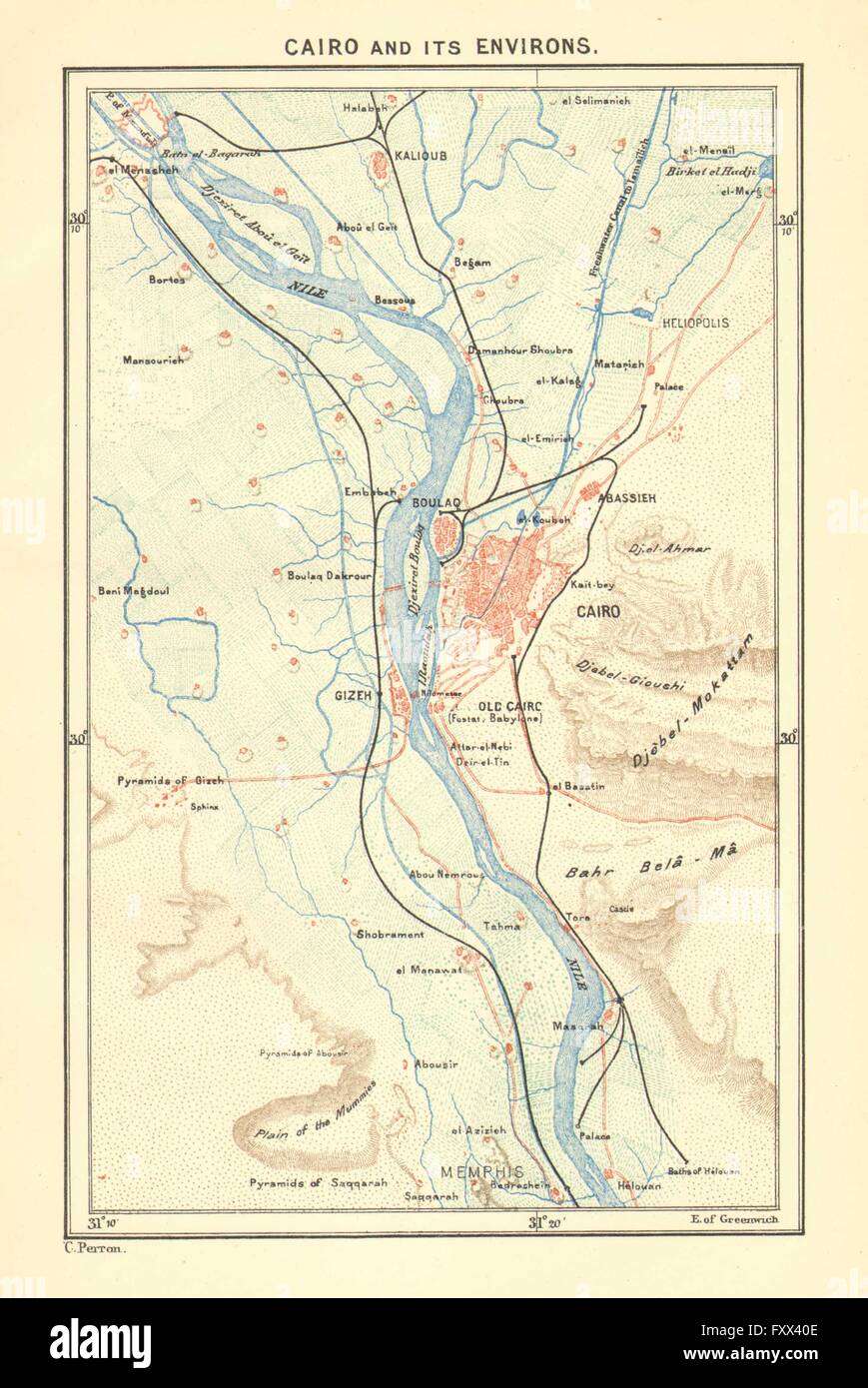 Egypt cairo map Banque de photographies et d’images à haute résolution ...