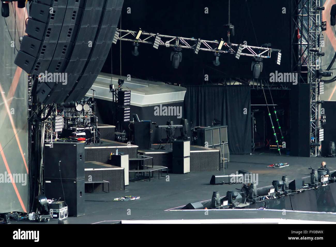 Rock show stage background Banque de photographies et d’images à haute ...