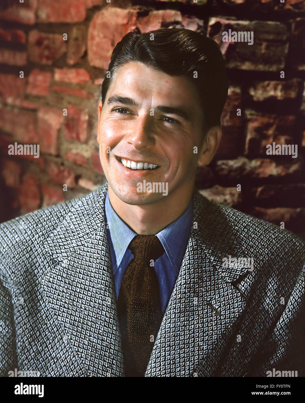 RONALD REAGAN (1911-2004) acteur de cinéma américain qui est devenu 40e ...