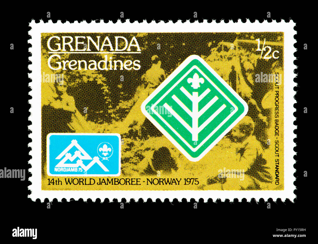 Timbre-poste de Grenade Grenadines représentant un camp scout, des ...