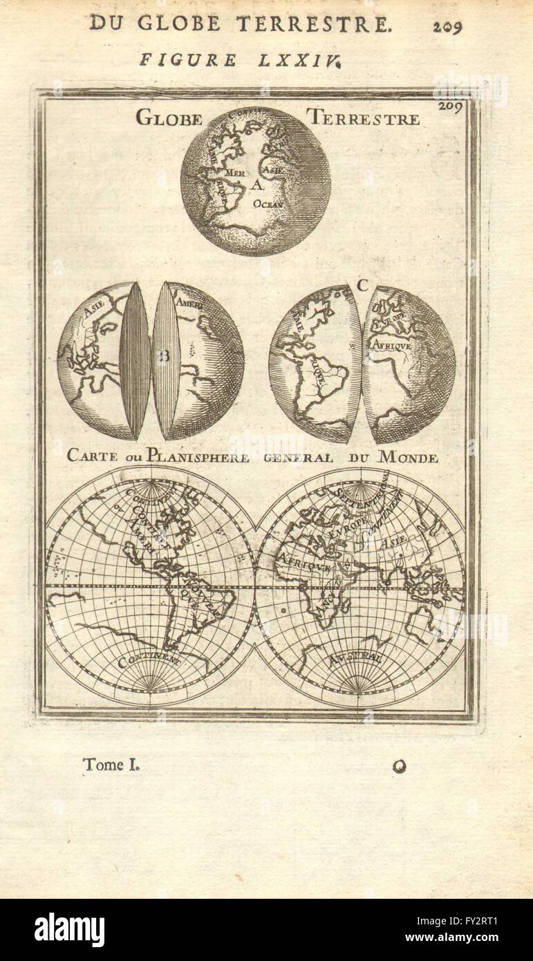 WORLD : Globe terrestre ; Carte Planisphère ou du monde en général ...