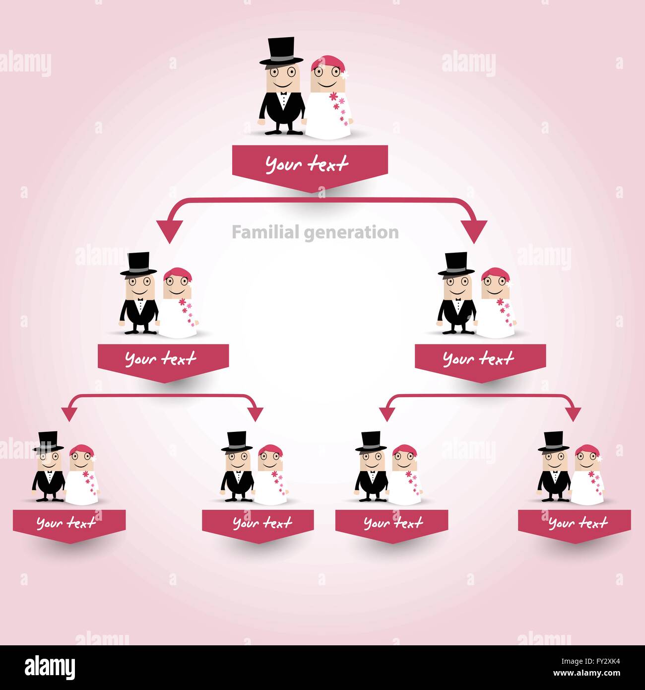 Family tree diagram Banque de photographies et d’images à haute ...