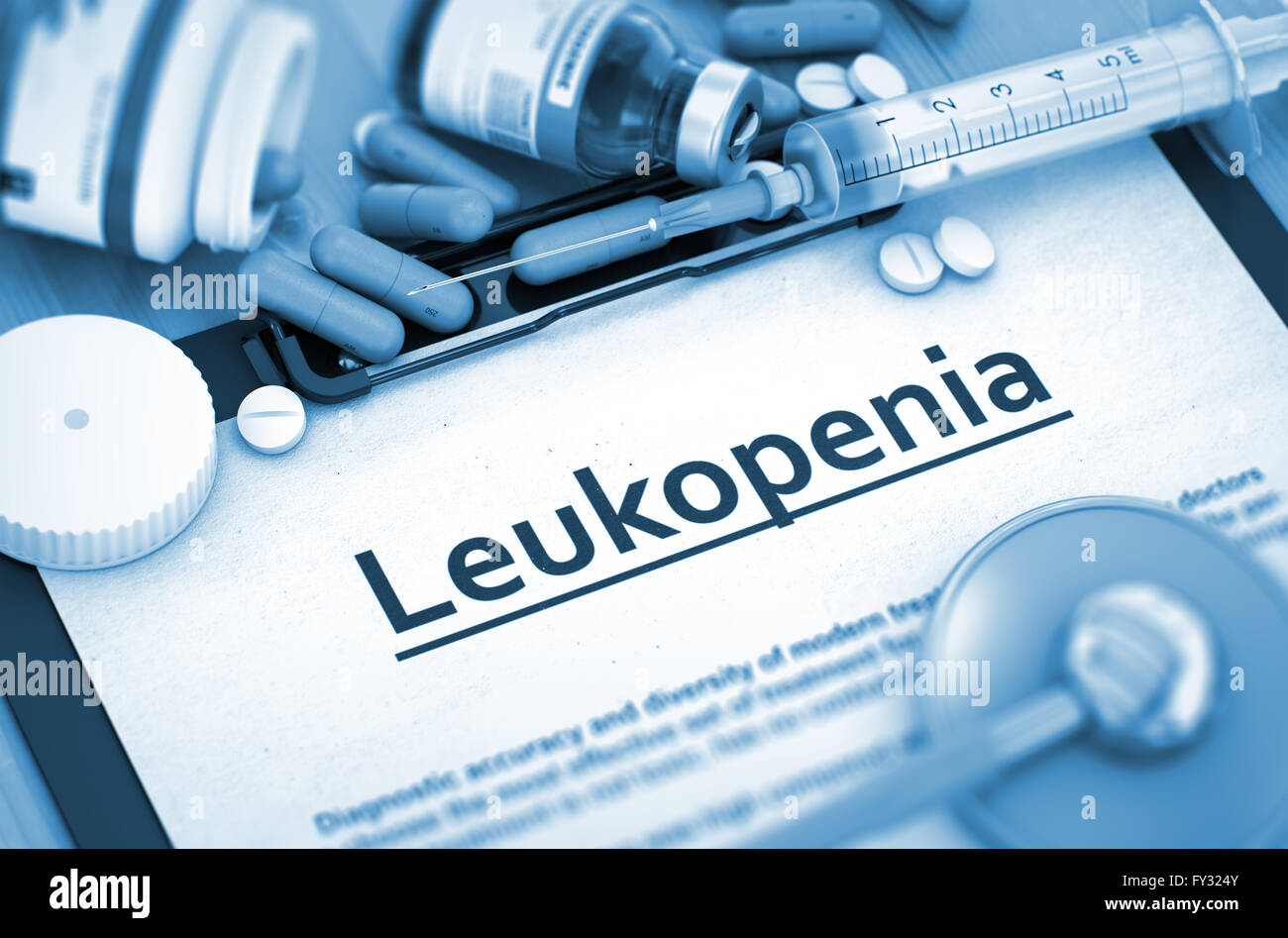 La leucopénie, Diagnostic Medical Concept Photo Stock - Alamy