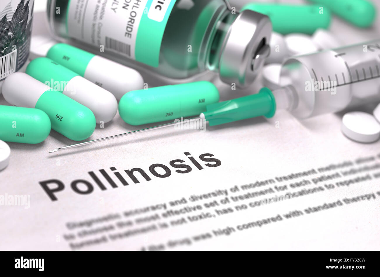 Pollinose Diagnostic. Concept médical. Composition de médicaments Photo ...