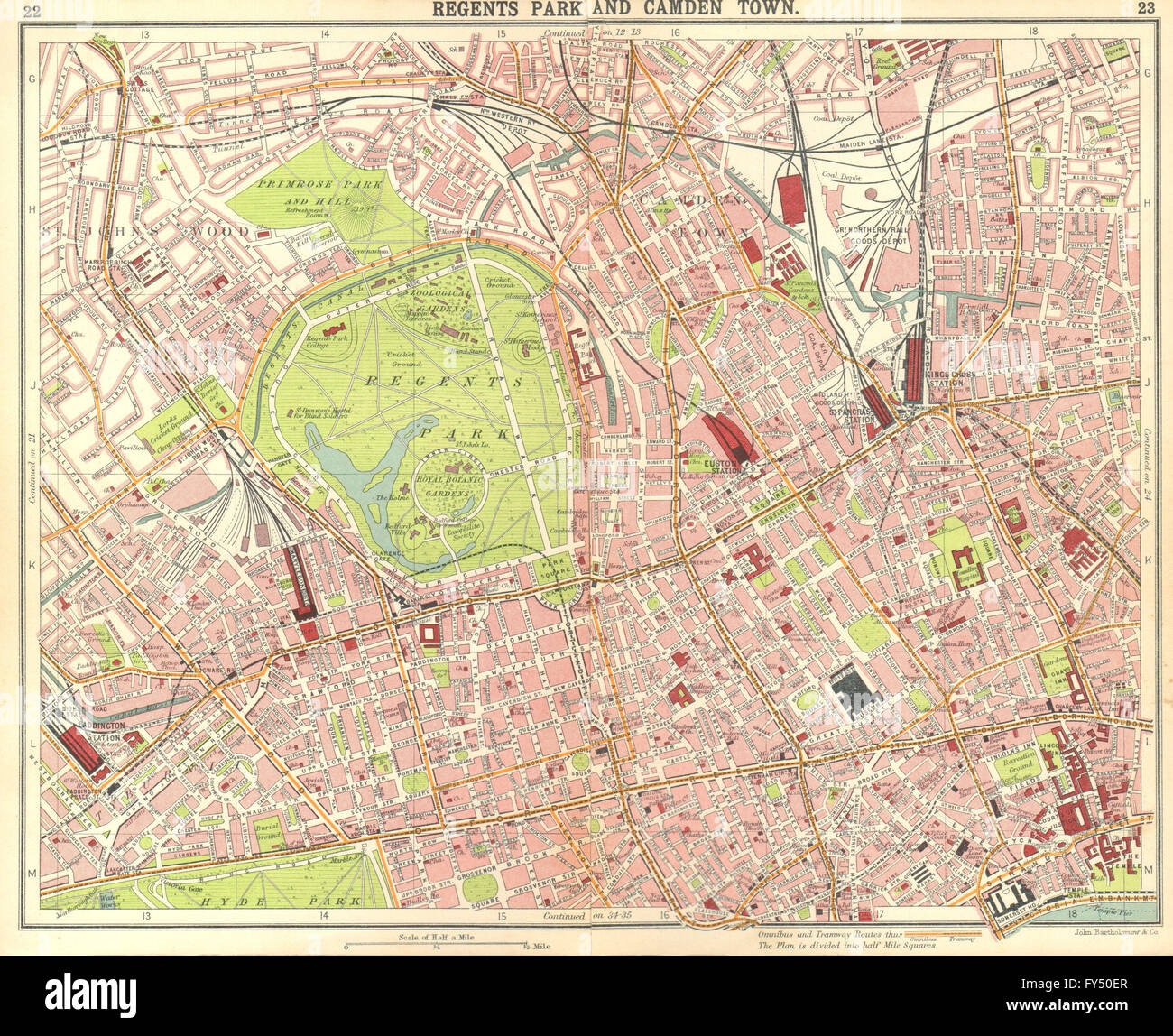 Regents park map london Banque de photographies et d’images à haute ...
