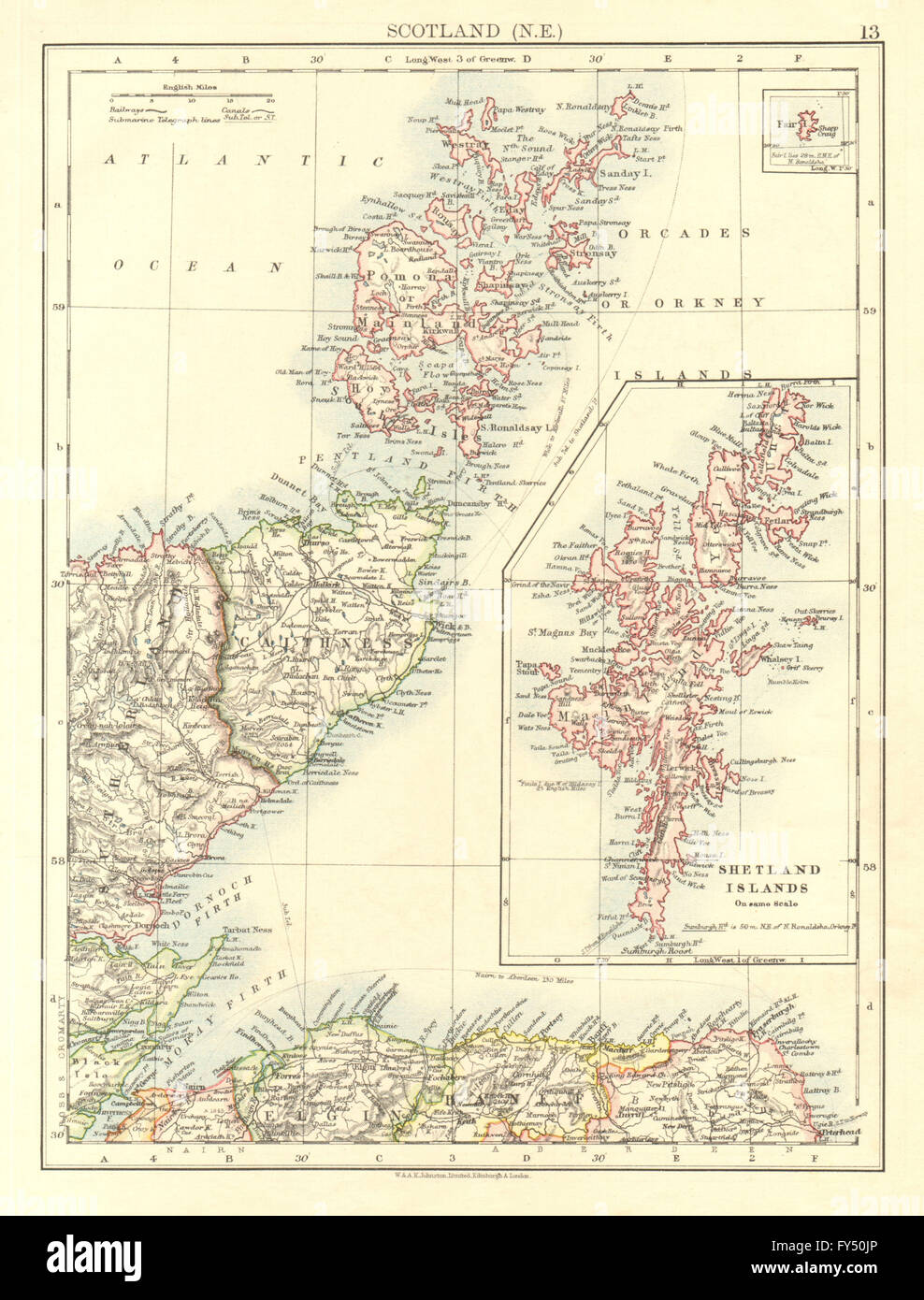 Moray firth carte Banque de photographies et d’images à haute ...