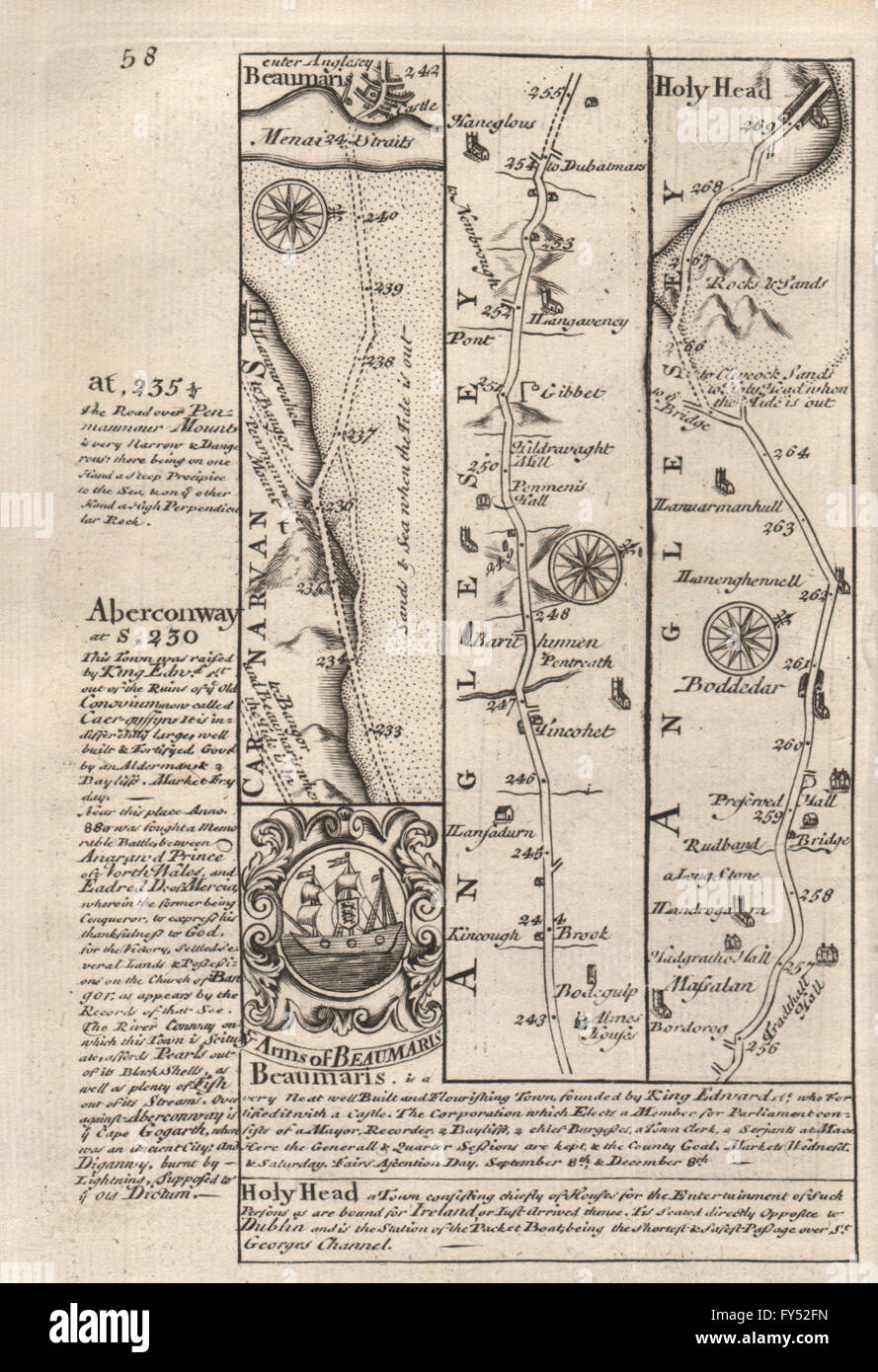 Carte holyhead Banque de photographies et d’images à haute résolution ...