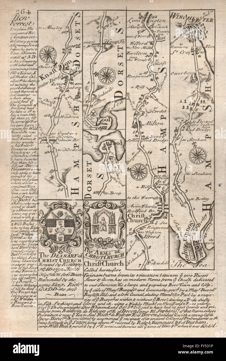 Carte de lymington Banque de photographies et d’images à haute ...