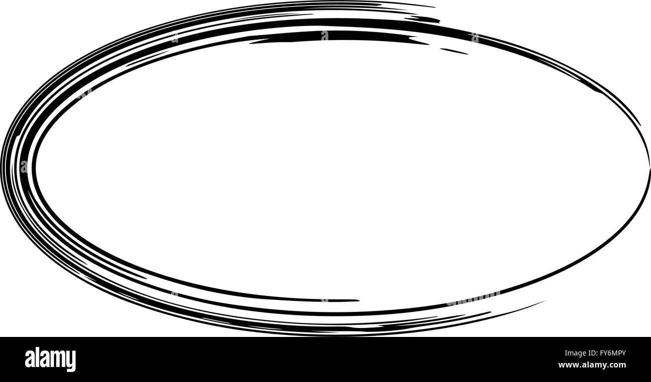 Forme ovale Banque d'images noir et blanc - Alamy
