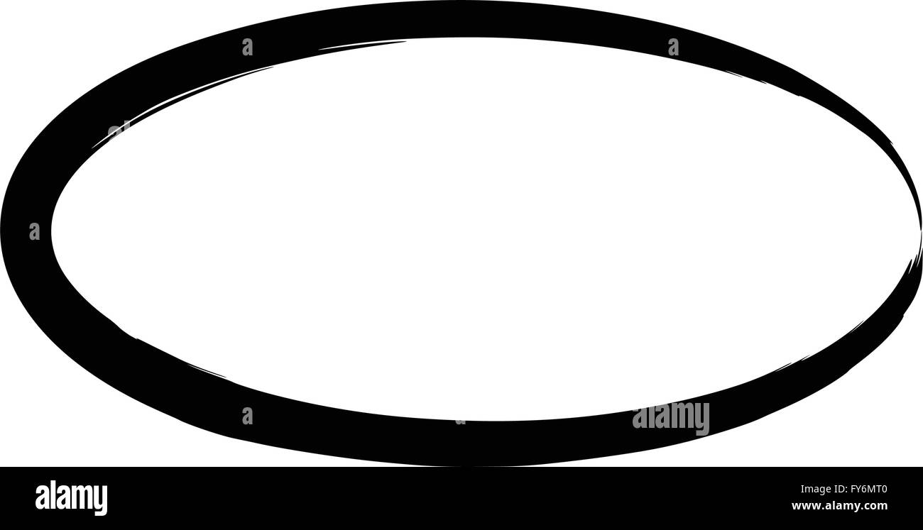 Grunge vector frame forme ovale Image Vectorielle Stock - Alamy