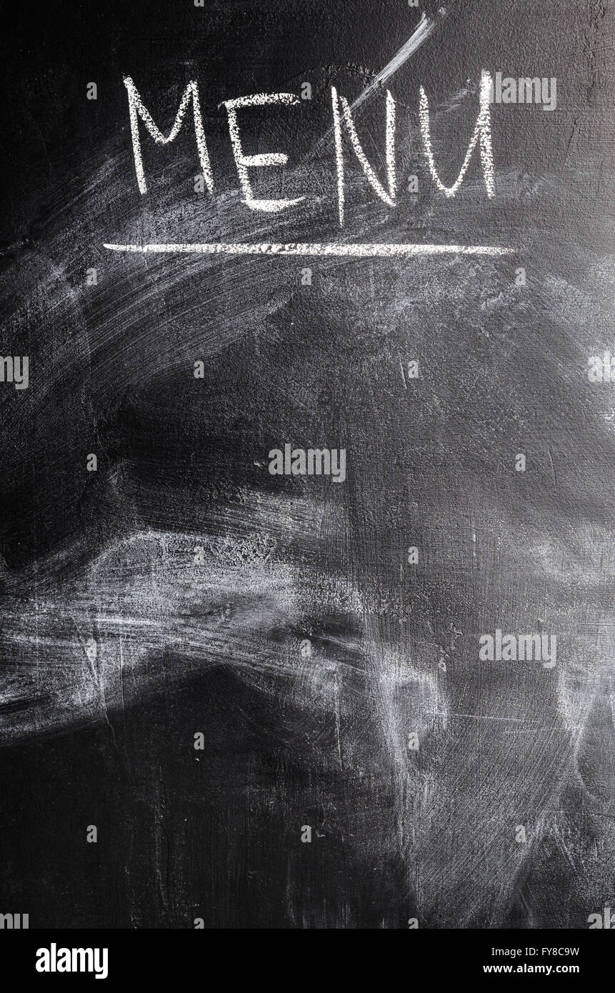 Menu de mots Banque de photographies et d’images à haute résolution - Alamy