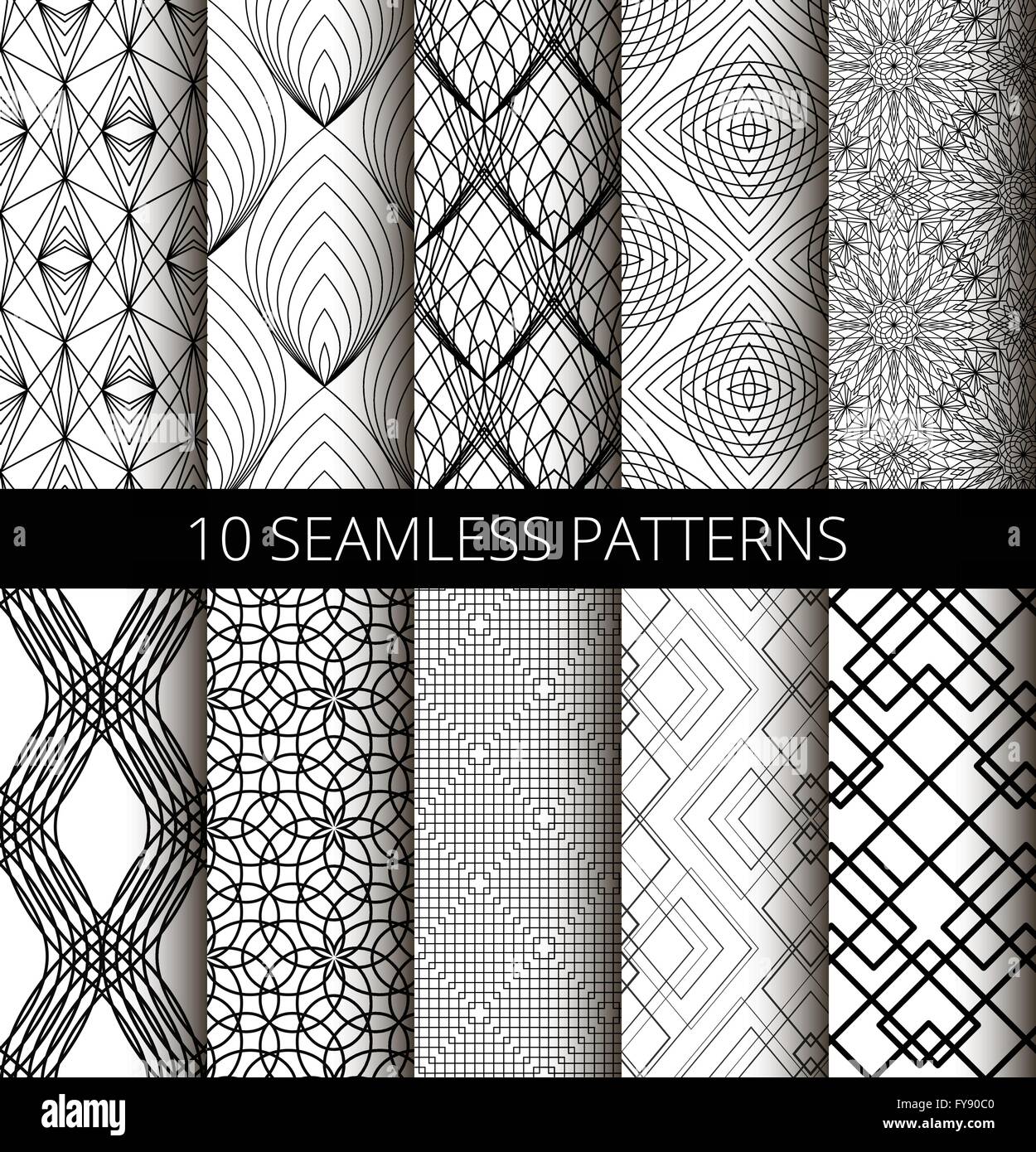 Motifs noir et blanc textiles Banque de photographies et d’images à ...