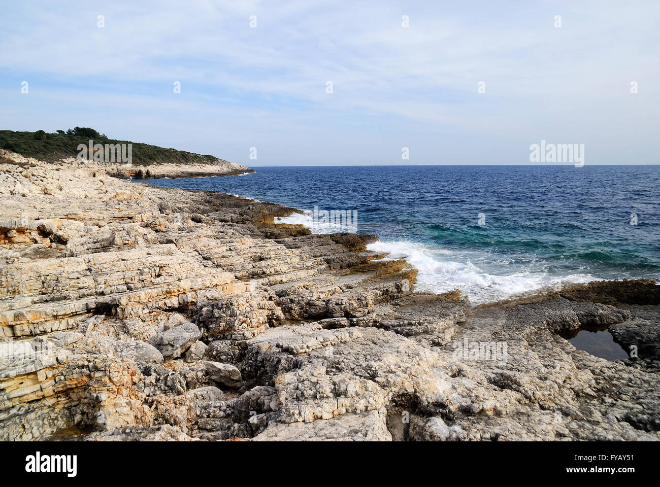 Le Parc Naturel Kamenjak Premantura,, Istrie, Croatie. Le cap Kamenjak ...