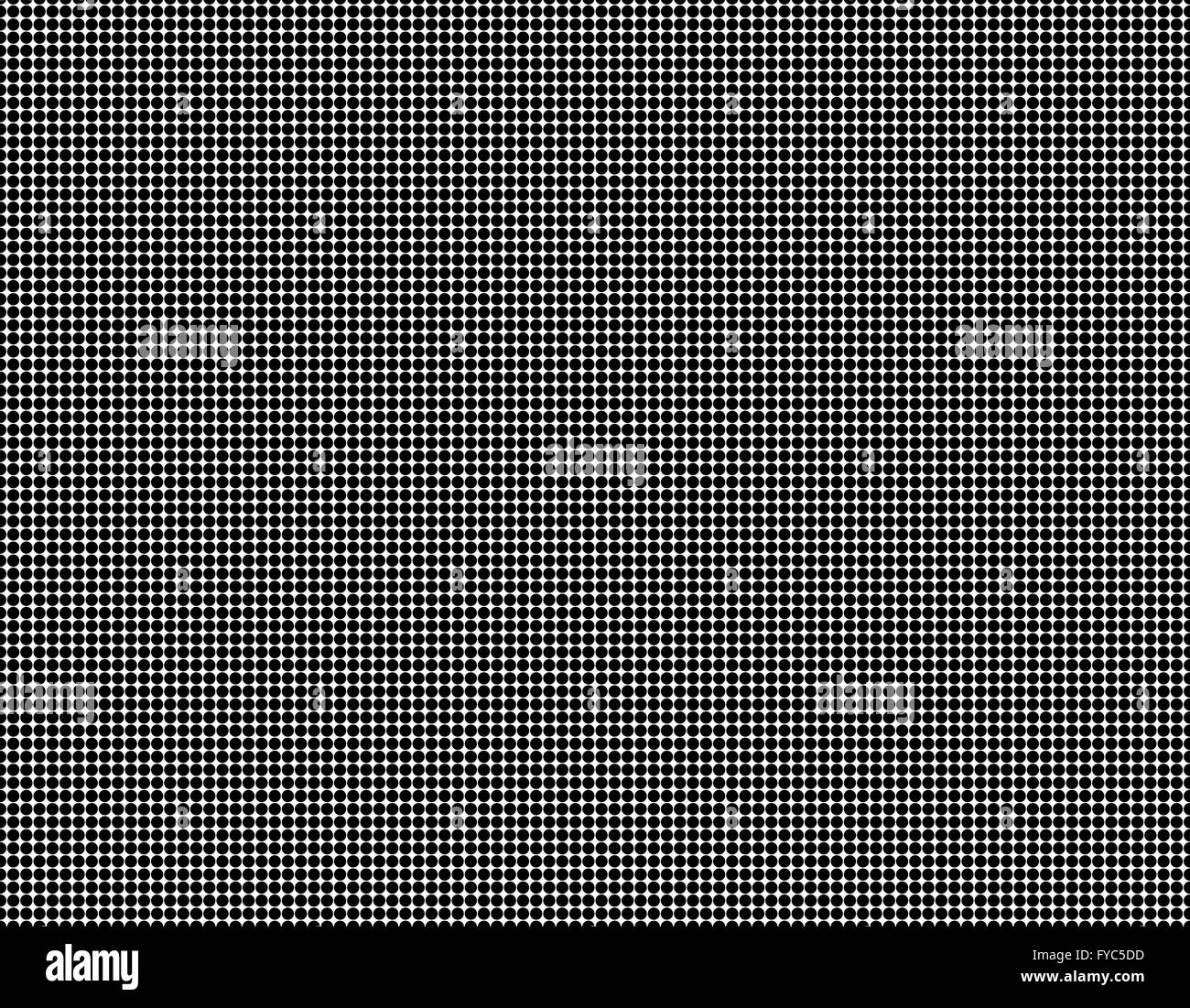Points de trame de base en effet noir et blanc couleur. Effet de demi ...
