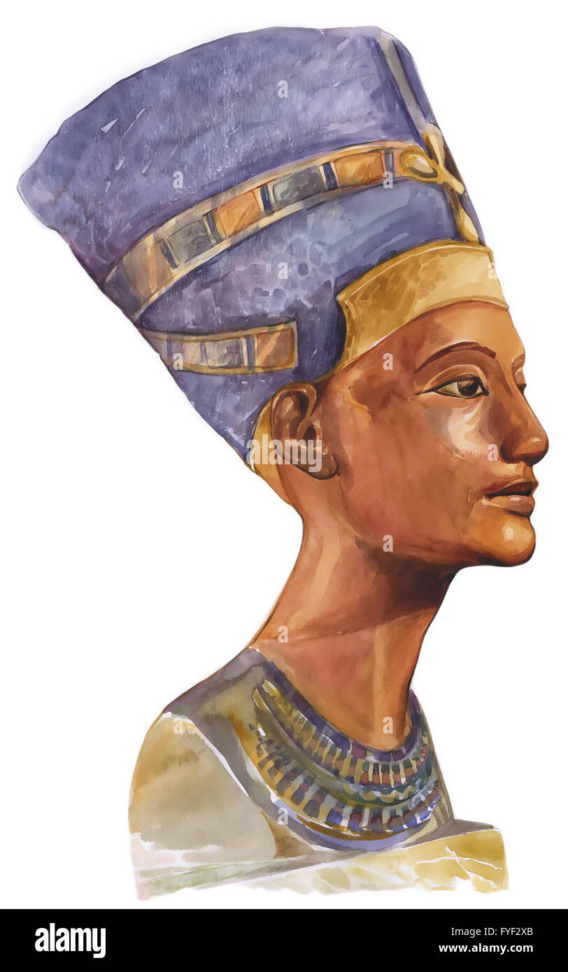 Bust of nefertiti at egyptian museum Banque de photographies et d ...