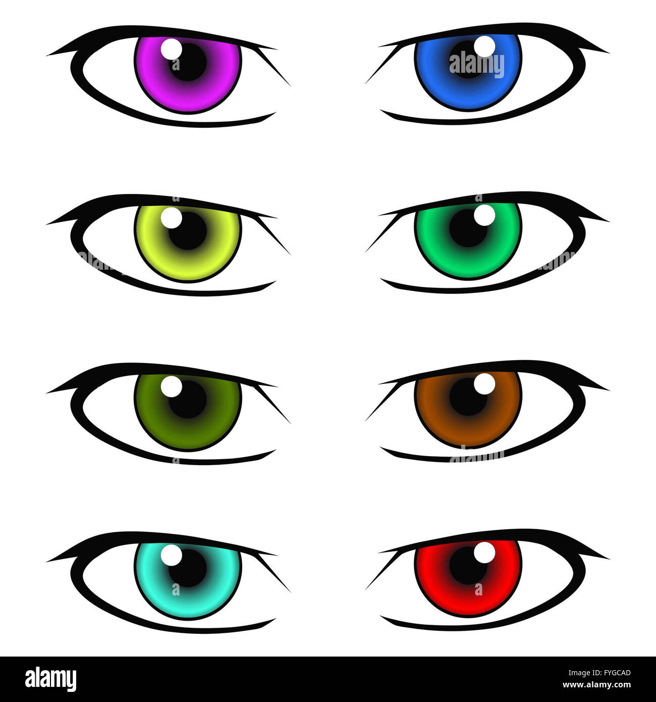 Eyes icon Banque de photographies et d’images à haute résolution - Alamy