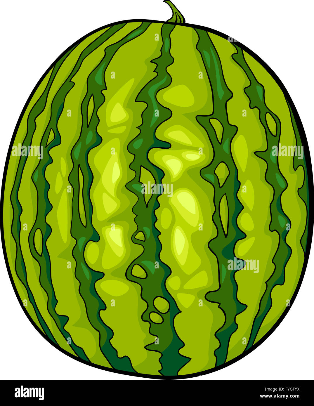 Watermelon fruit cartoon illustration Banque de photographies et d ...