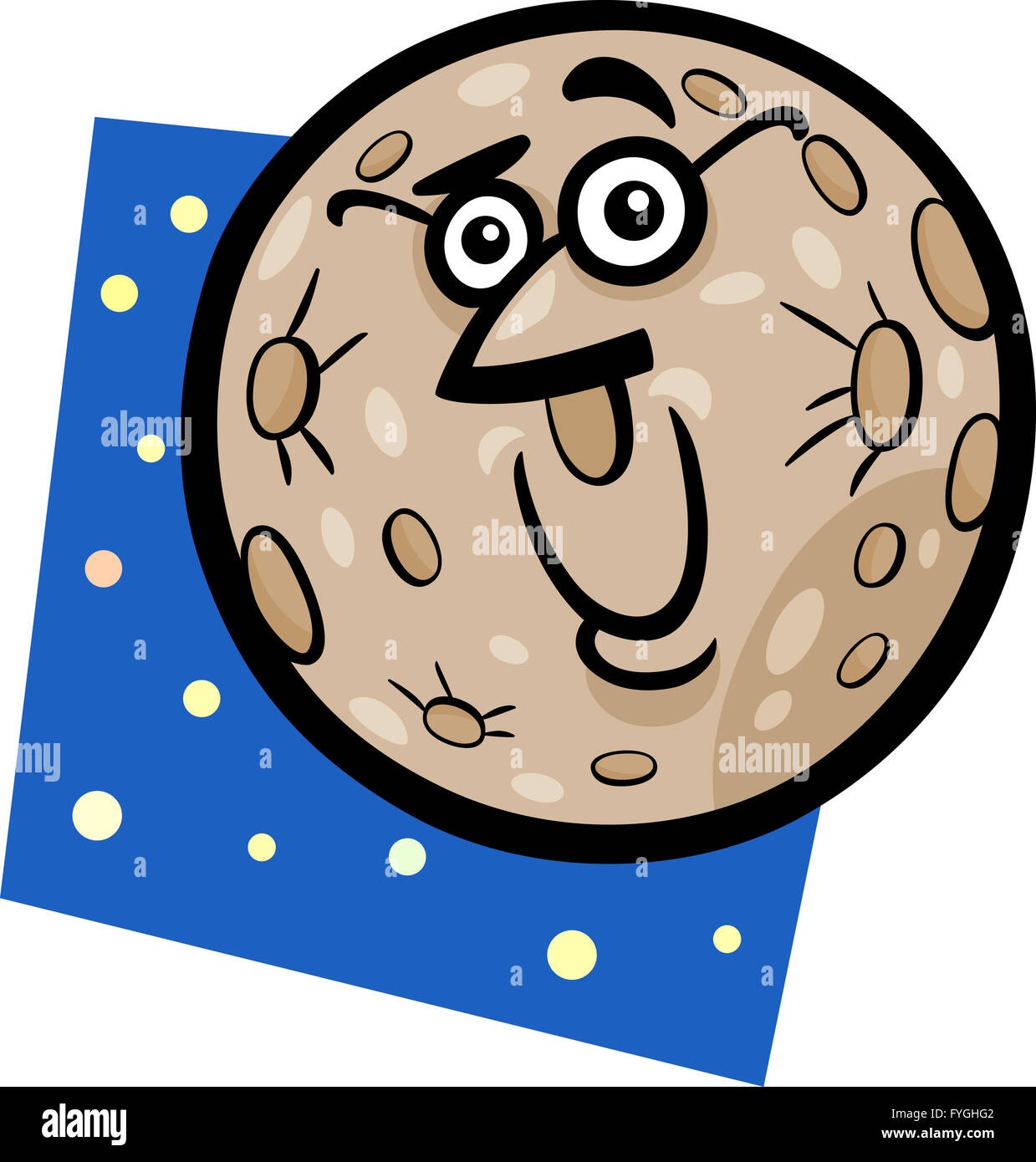 Planète mercure funny cartoon illustration Photo Stock - Alamy