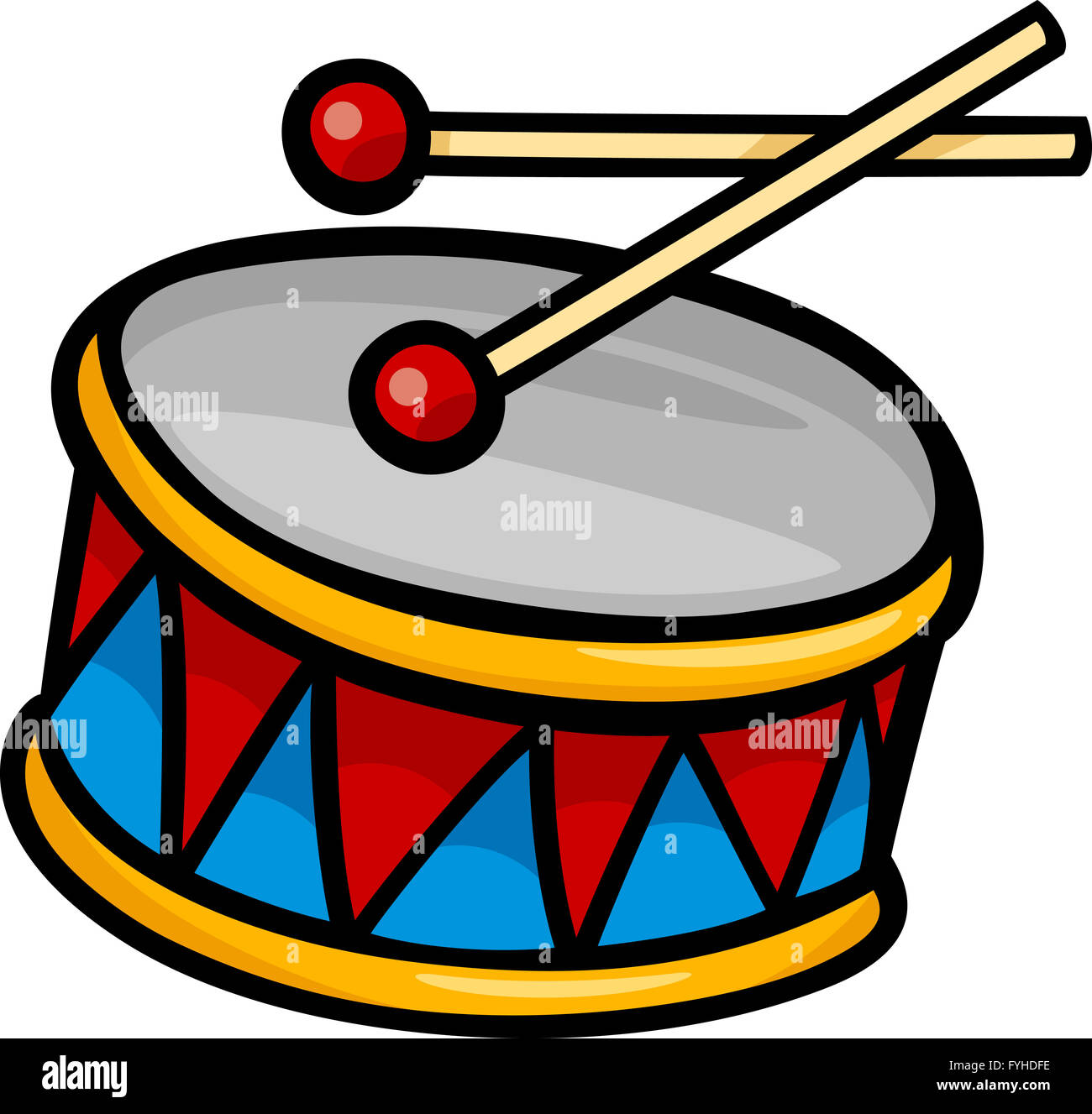 Drum clip art cartoon illustration Banque de photographies et d’images ...