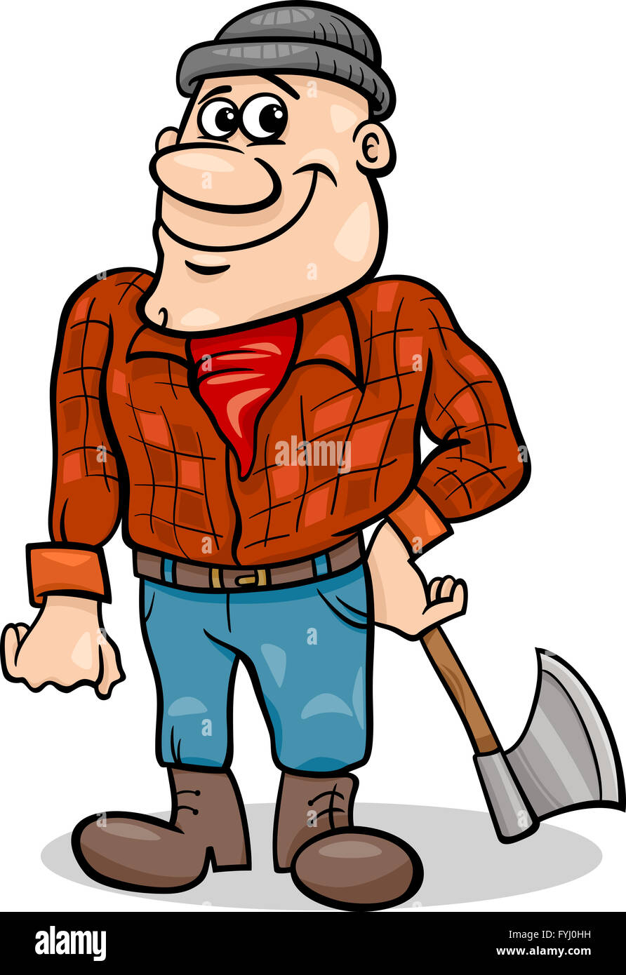 Cartoon lumberjack Banque de photographies et d’images à haute ...