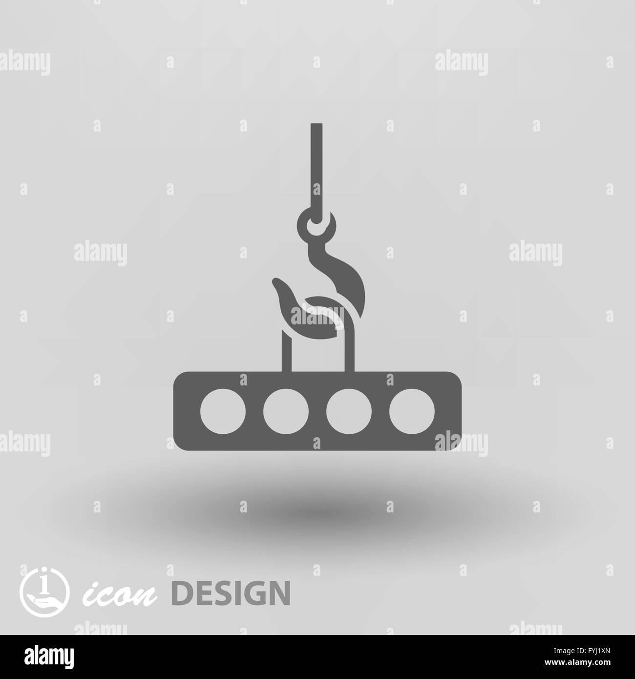 Le pictogramme du crochet de grue Image Vectorielle Stock - Alamy