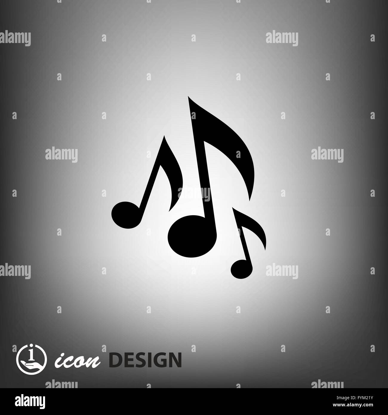 Le pictogramme de note de musique Image Vectorielle Stock - Alamy