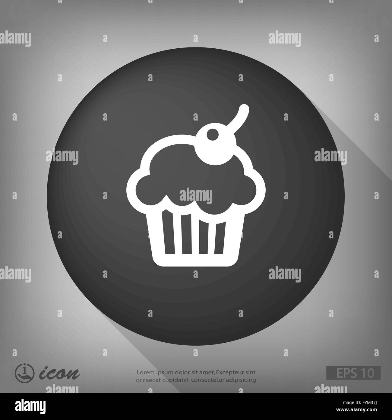 Le pictogramme de gâteau Image Vectorielle Stock - Alamy