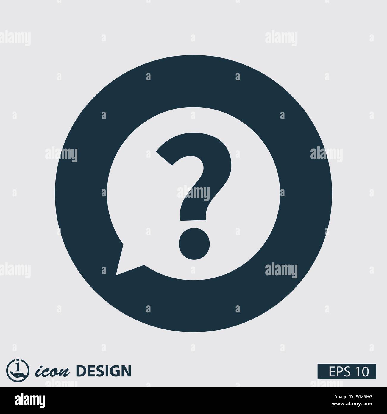 Le pictogramme de question mark Image Vectorielle Stock - Alamy