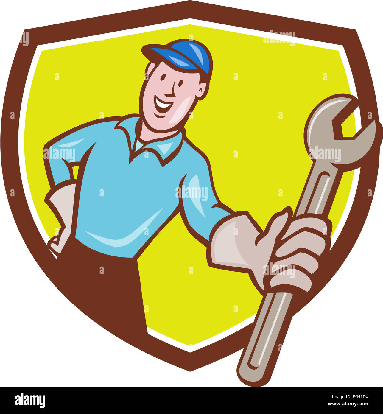 Présentation de l'écran d'une clé mécanique de Cartoon Photo Stock - Alamy