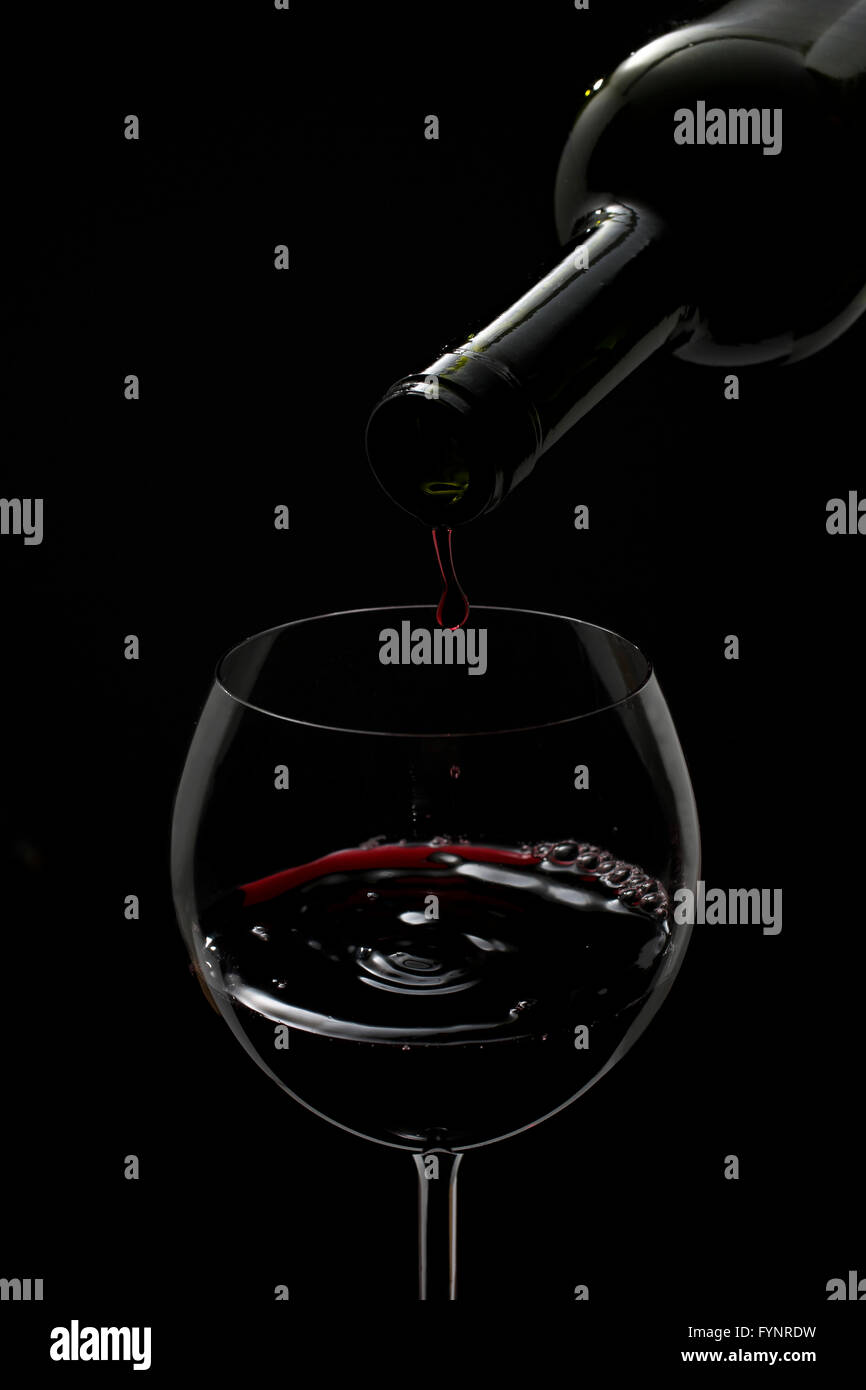 Verres de vin rouge Banque de photographies et d’images à haute ...