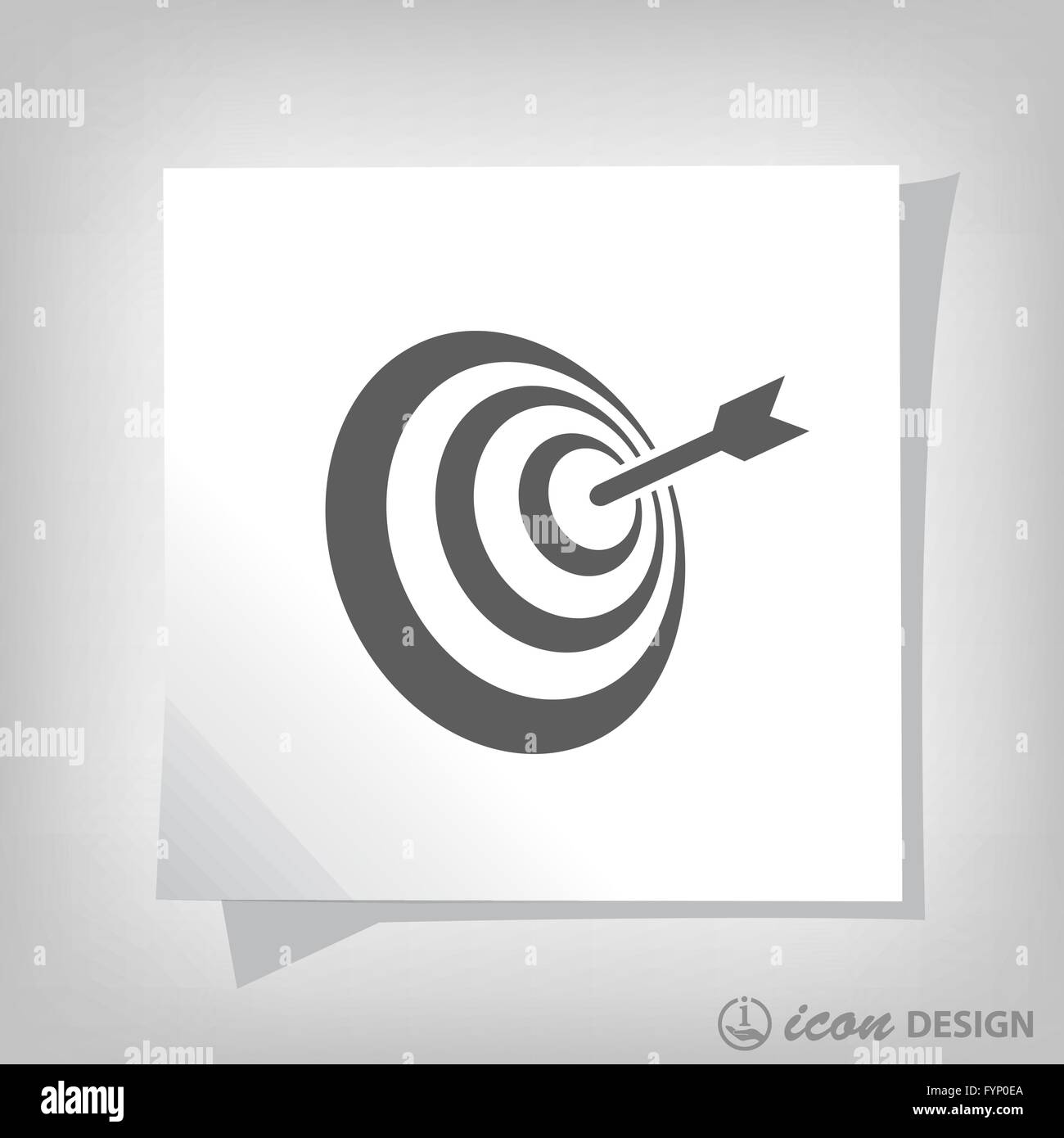 Le pictogramme de l'objectif. Concept de vecteur illustration pour la ...