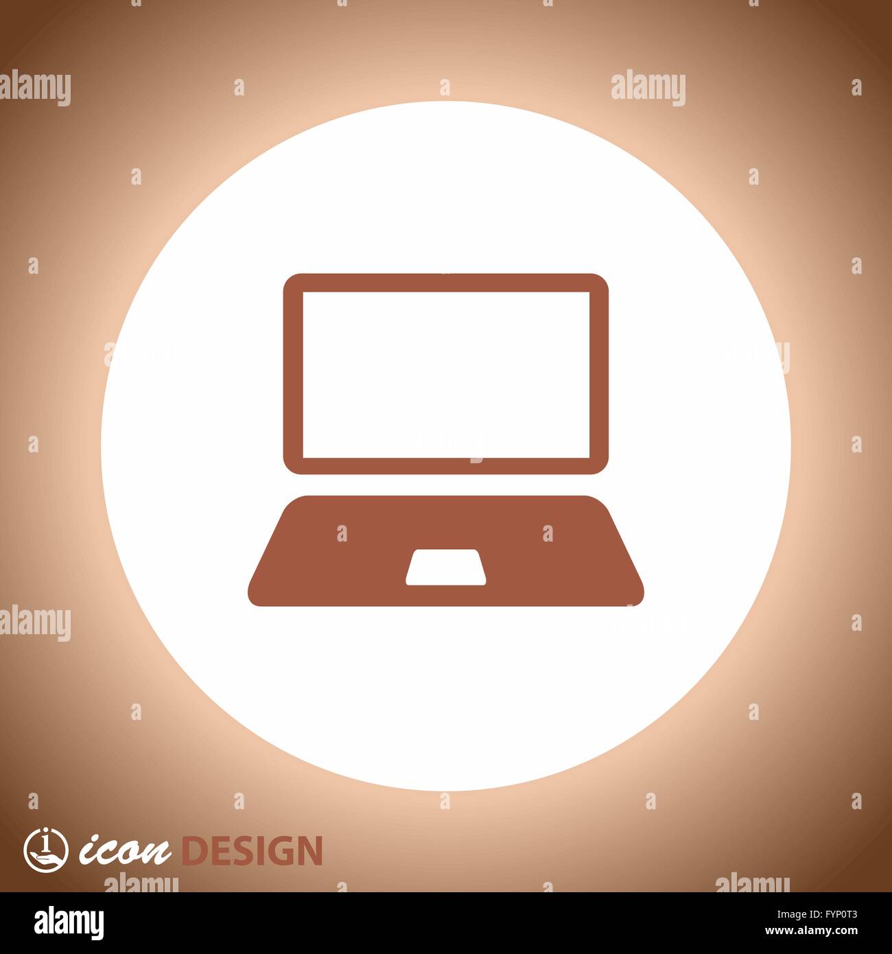 Le pictogramme de l'ordinateur. Concept de vecteur illustration pour la ...