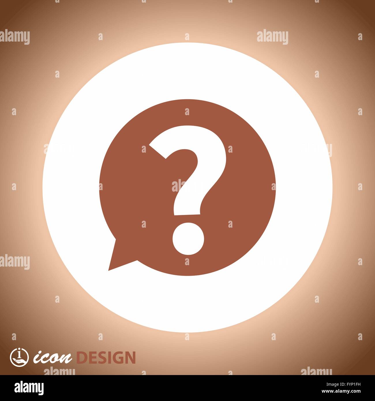 Le pictogramme de point d'interrogation. Concept de vecteur ...