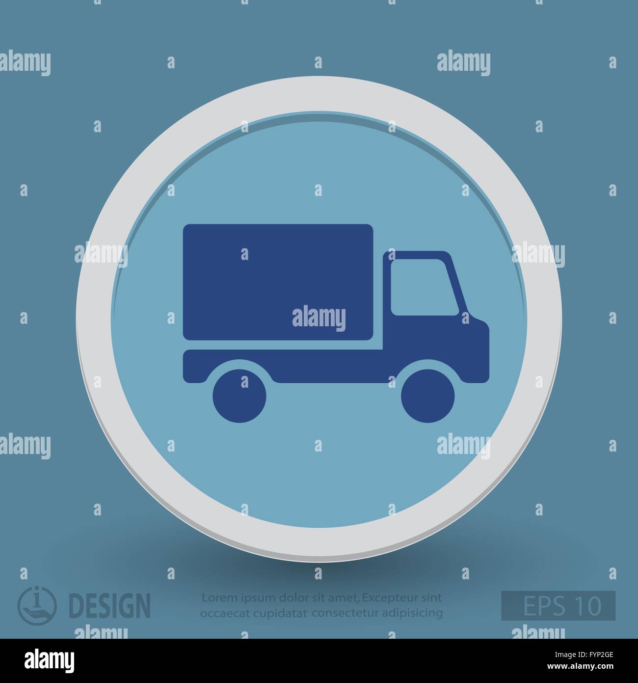 Le pictogramme du chariot. Concept de vecteur illustration pour la ...