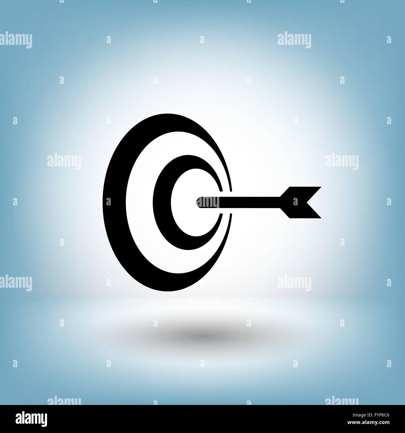 Le pictogramme de l'objectif. Concept de vecteur illustration pour la ...