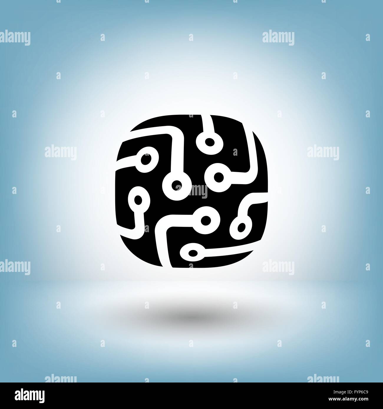 Le pictogramme de circuit imprimé. Concept de vecteur illustration pour ...